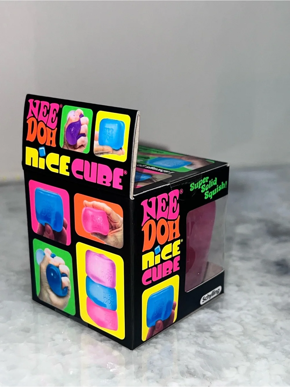 Schylling | Toys | Nee Doh Nice Cube Pink Super Solid Squish | Poshmark